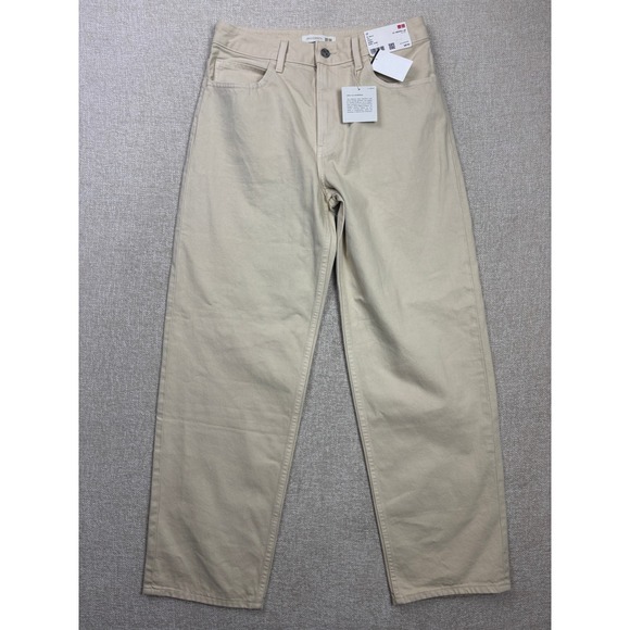 Uniqlo | Jeans | Uniqlo Jw Anderson Baggy Jeans Womens 27 Natural Cream ...